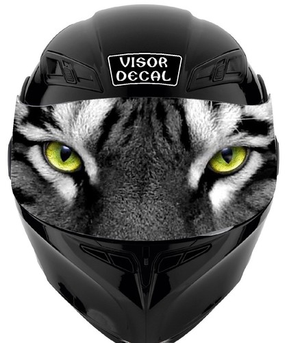 V12 Tiger VISOR TINT DECAL Helmet UNIVERSAL Fits All Sport Bike Helmet ...