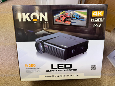 IKON LED PROJECTOR - NEW ik200 4k and 3D | eBay