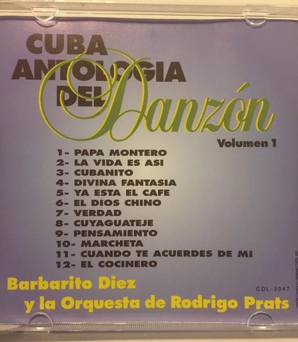 Cuba Antologia del Danzon by Barbarito Diez (CD, Oct-1999 ...