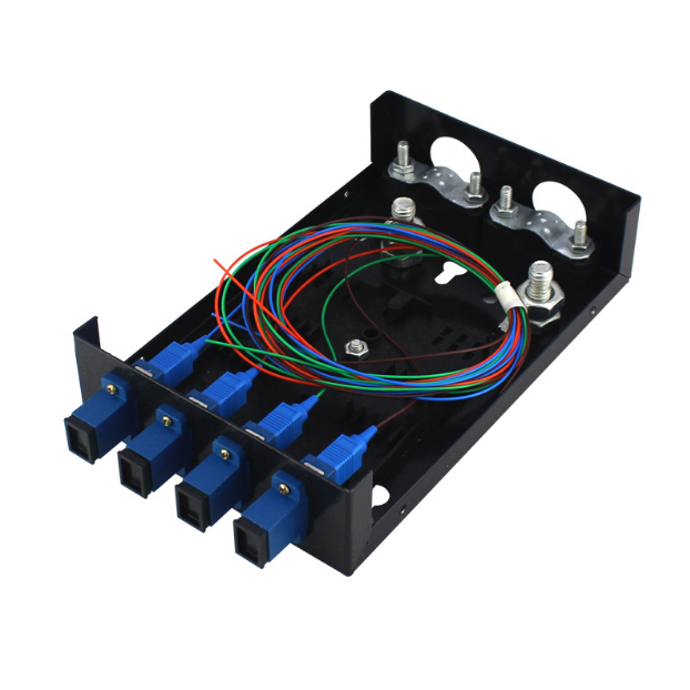 4 Port Fiber Patch Panel Desktop Pigtail Optical Fiber Terminal Box SC ...