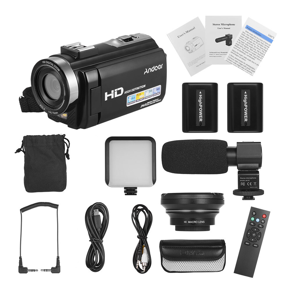 HDV-201LM 1080P FHD Digital Video DV Recorder 24MP Q5U7 | eBay Australia