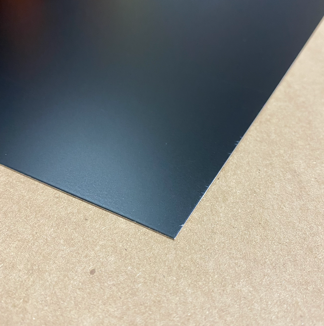49" x 96" MATTE Black Aluminum Sheet, Flat .030” Thick - Cargo Trailer ...