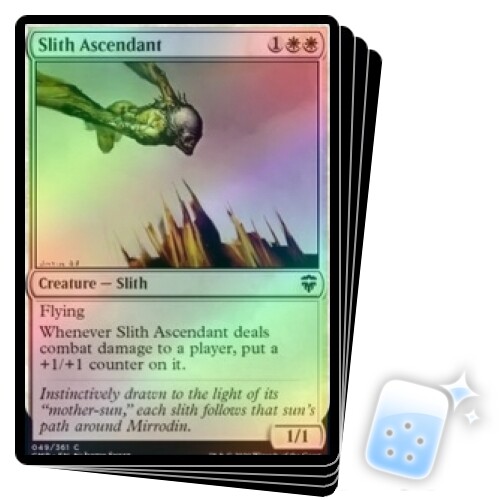Foil Slith Ascendant X4 M/NM Magic: The Gathering MTG Commander Legends ...