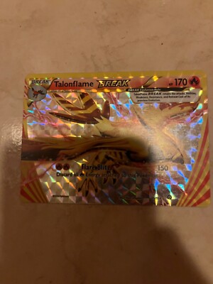 PSA 9 MINT Talonflame BREAK 21/114 HOLO RARE Steam Siege Pokemon Card ...