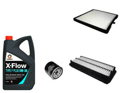 KIA PICANTO 1.0 1.1 OIL AIR CABIN FILTERS 5 LITRES OF COMMA ENGINE OIL ...