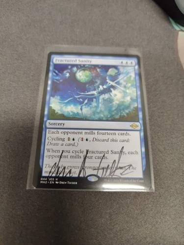 1x Signed Fractured Sanity Magic The Gathering Rare | eBay