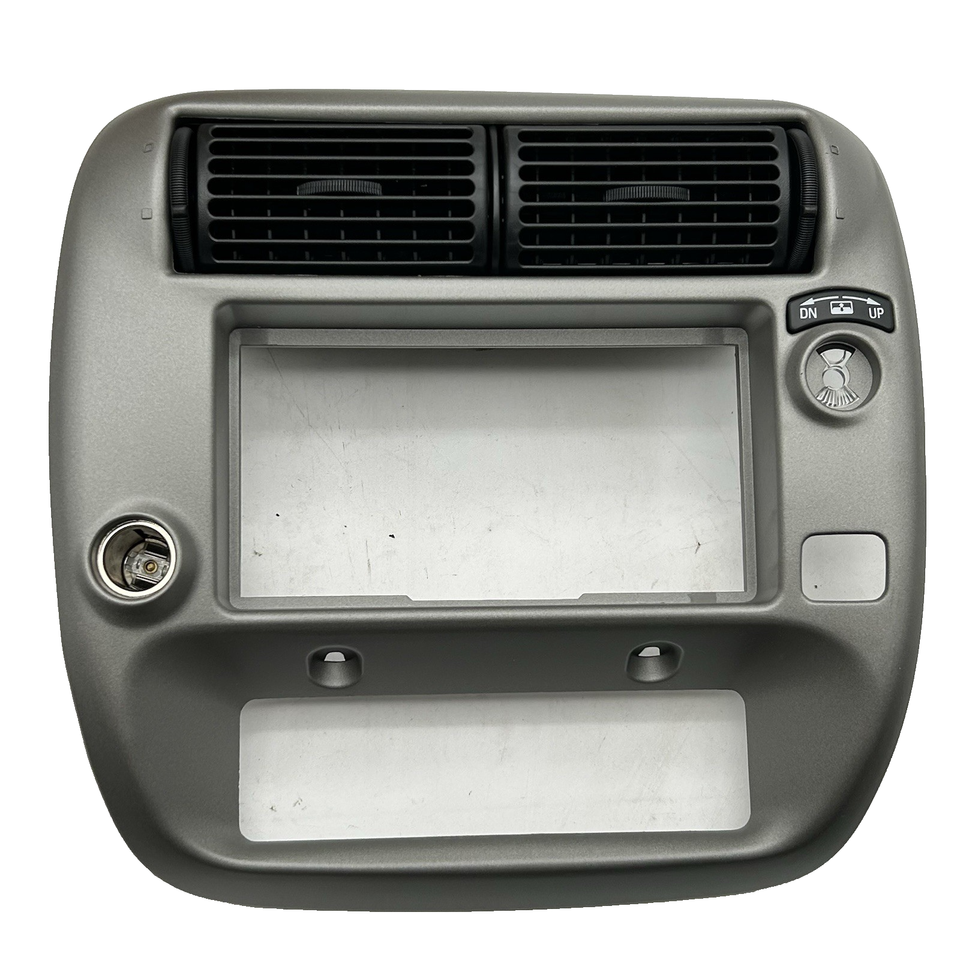 01 02 2001 2002 Ford Explorer Sport Trac Radio Bezel Panel Gray 2L2Z ...
