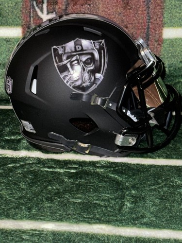 LAS VEGAS RAIDERS CUSTOM CONCEPT MINI FOOTBALL HELMET W/VISOR | eBay