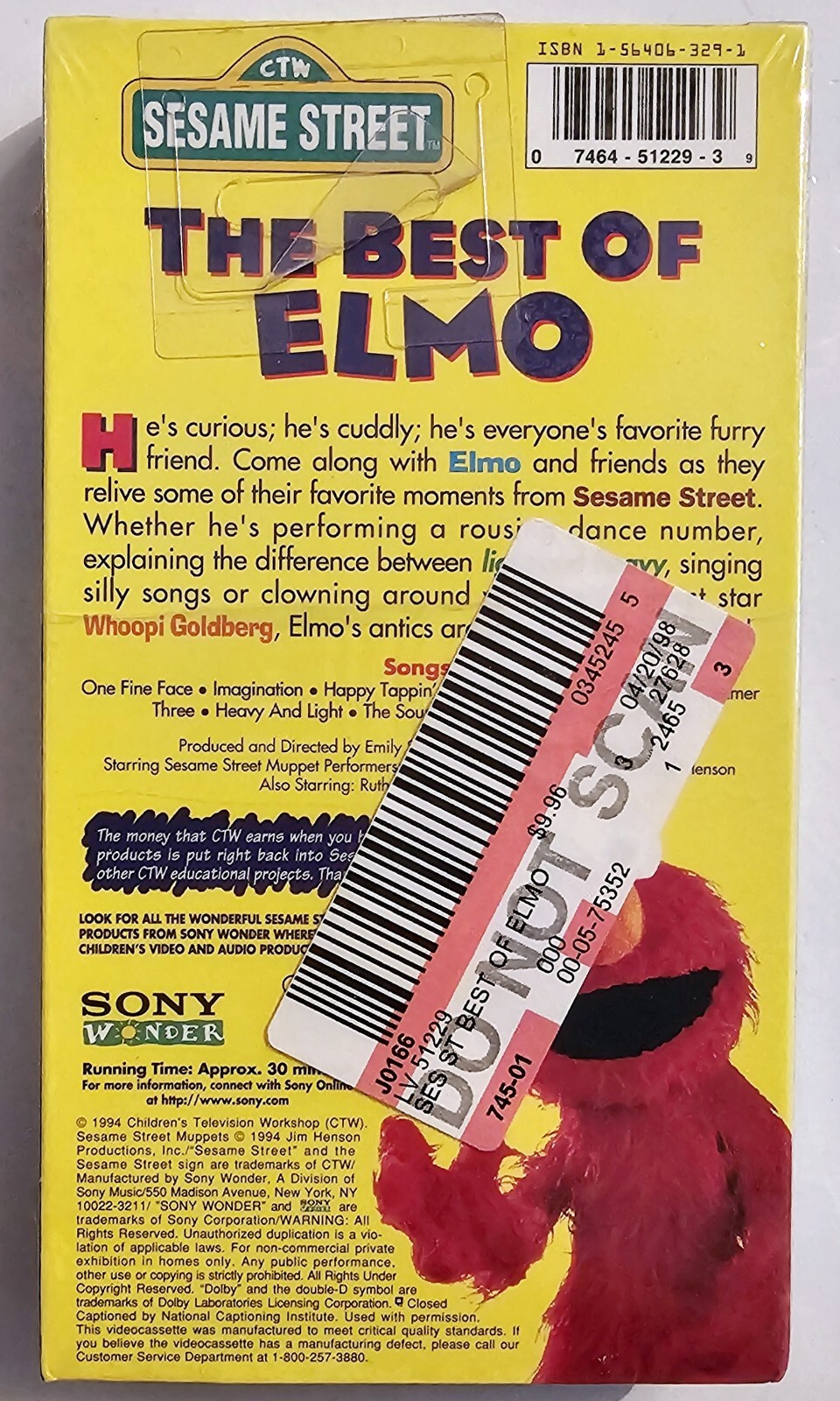 Sesame Street - The Best of Elmo (VHS, 1994) for sale online | eBay