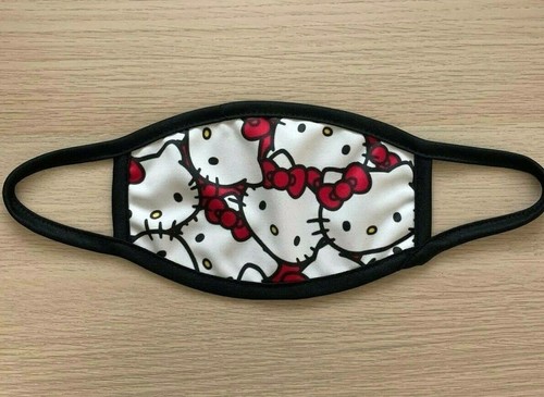 Hello Kitty Washable Reusable Sublimated Face Mask Mouth Mask Cover New ...