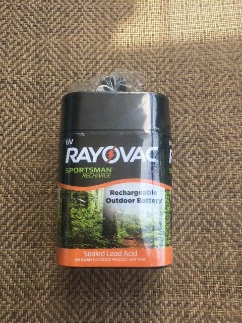 Rayovac Sportsman Rechargeable 6v 5.0ah Lead Acid Battery LA6V Save on ...