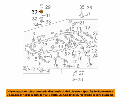 52203-35210 Toyota Cushion sub-assy, cab mounting, no.2 5220335210, New ...