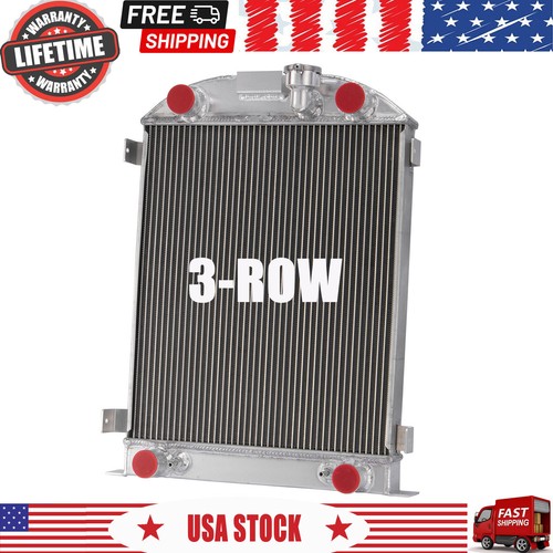 3 Rows Aluminum Radiator fits 1932 Ford Model B High Boy FlatHead V8 ...