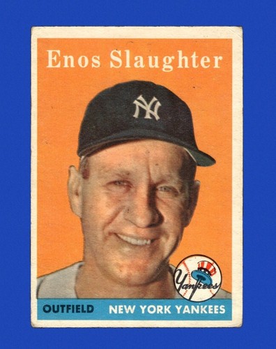 1958 Topps Set-Break #142 Enos Slaughter VG-VGEX *GMCARDS* | eBay