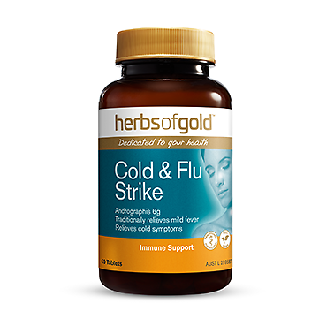 Herbs of Gold Cold & Flu Strike Tablets 60 9346710000321 | eBay Australia