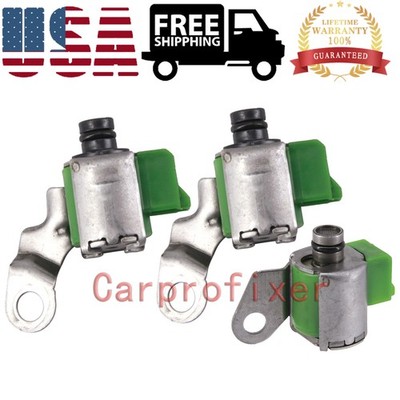 A340 AW4 TRANSMISSION SOLENOID KIT 3PC Shift TCC Lock Up Fits Toyota ...