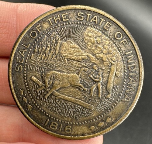 Indiana Sesquicentennial 150 Years State Seal Coin Medal | eBay