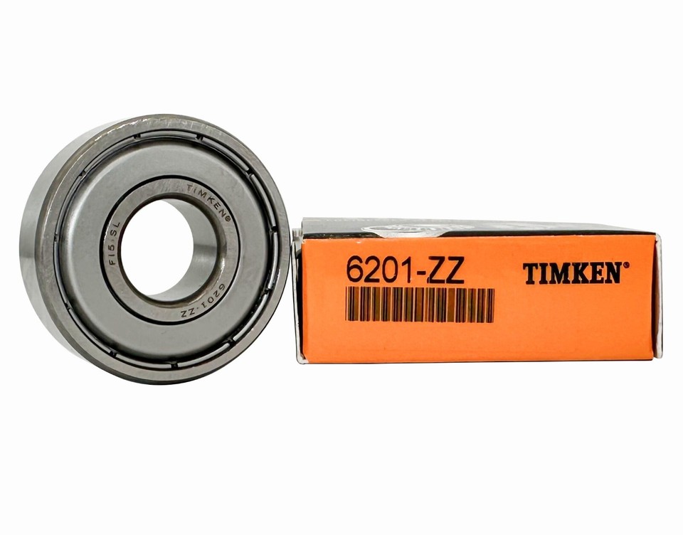 2PACK USA Brand TIMKEN 6201-ZZ 12X32X10MM Double Metal Seal Ball ...