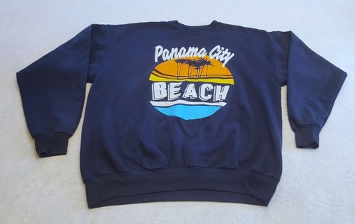 Vintage Panama City Beach Florida Surf Crewneck Sweatshirt Sweater Size ...