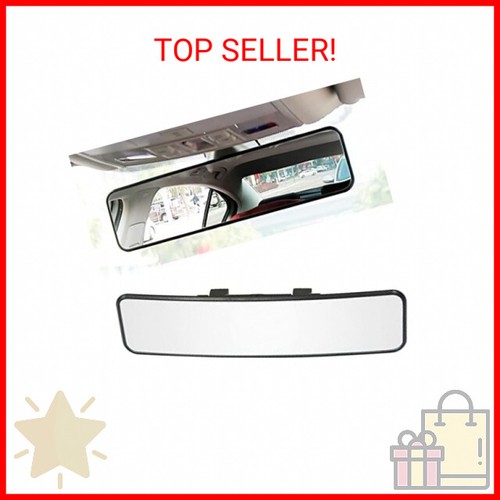 Kitbest Rear View Mirror, Universal Interior Clip On Panoramic Rearview ...