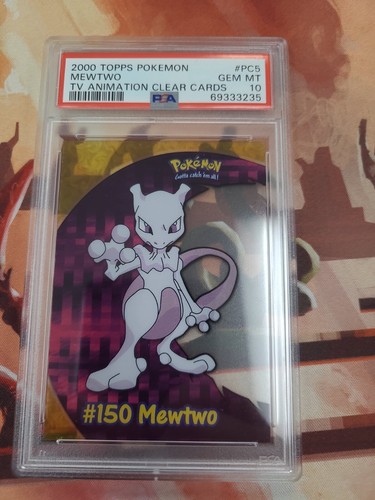 2000 Topps Pokemon PSA 10 Mewtwo TV Animation Clear Cards #PC5 DPK7 | eBay