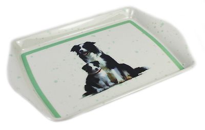 Dog & Puppy Snack Tray Border Collie Westie Yorkshire Terrier Jack ...