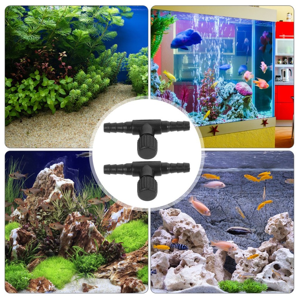 30Pcs Fish Tank Shaped Control Valves Inline Air Connectors for Aquatic ...