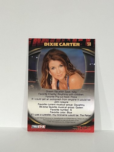 Dixie Carter 2009 TNA Impact Wrestling Tristar Card #58 | eBay