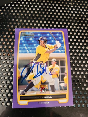 Josh Bell 2012 Bowman 1st Signed Autograph Purple Border Pittsburgh ...