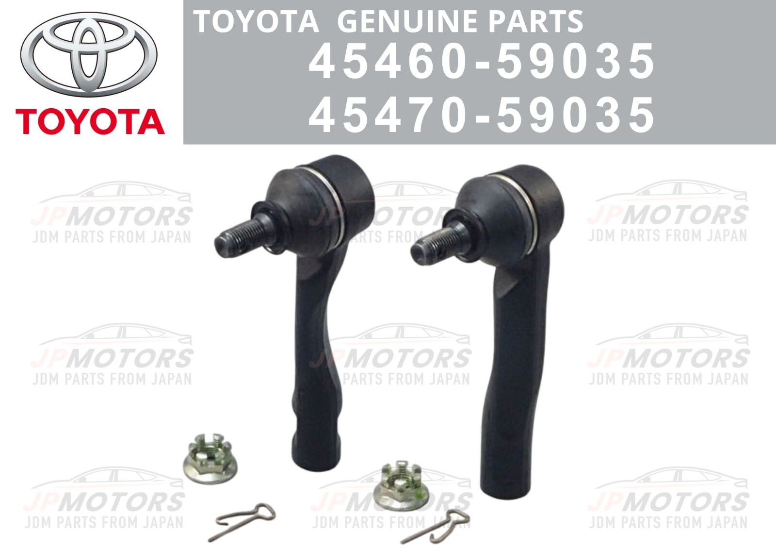 TOYOTA LEXUS Genuine IS300 2000-05 Outer Tie Rod End RH LH Set 45460 ...