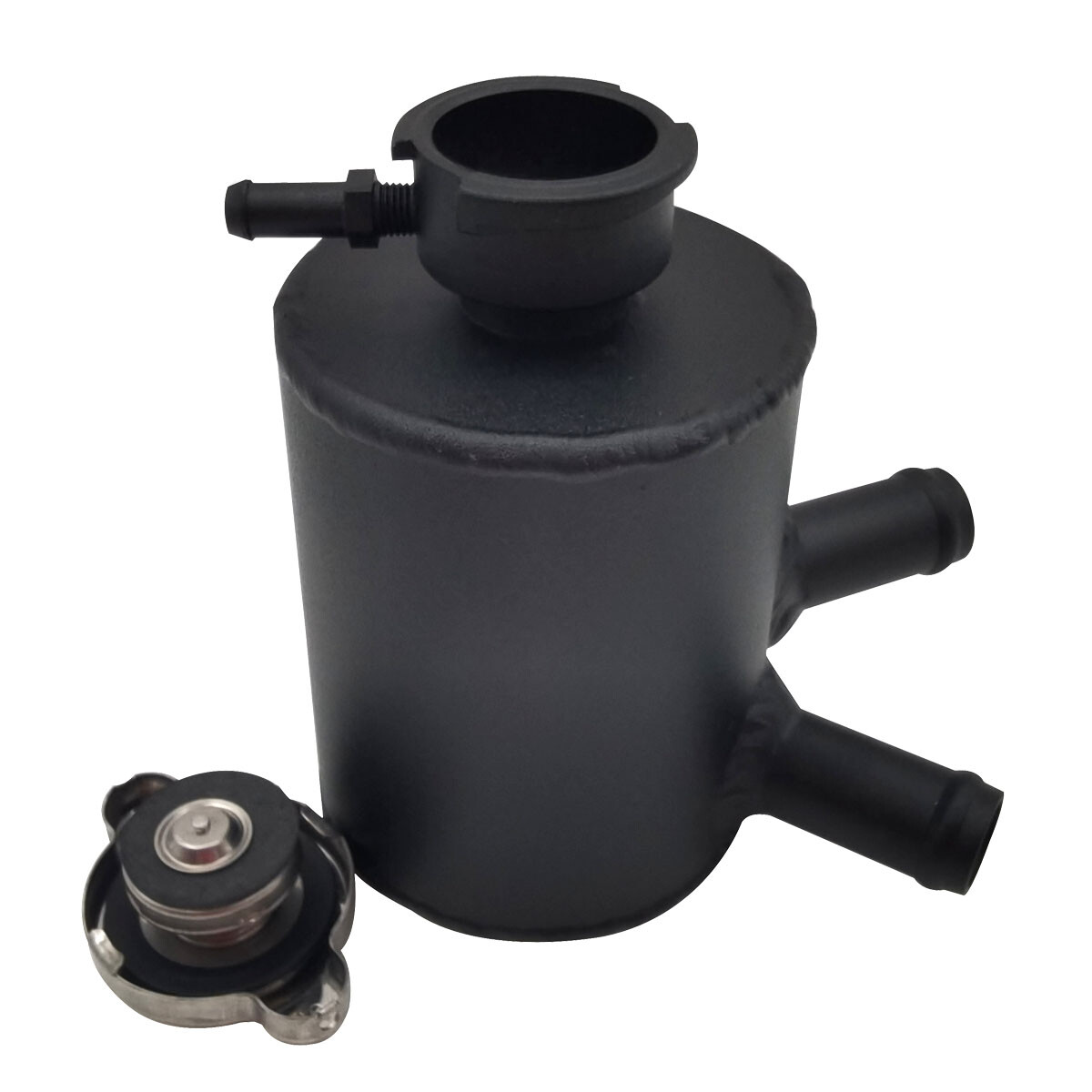 Aluminium Radiator Water Coolant Tank Filler Neck & Cap BLACK 0.45L | eBay