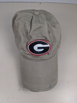 University Georgia UGA Bulldogs DAWGS Hat Khaki G NCAA One Size Cotton ...