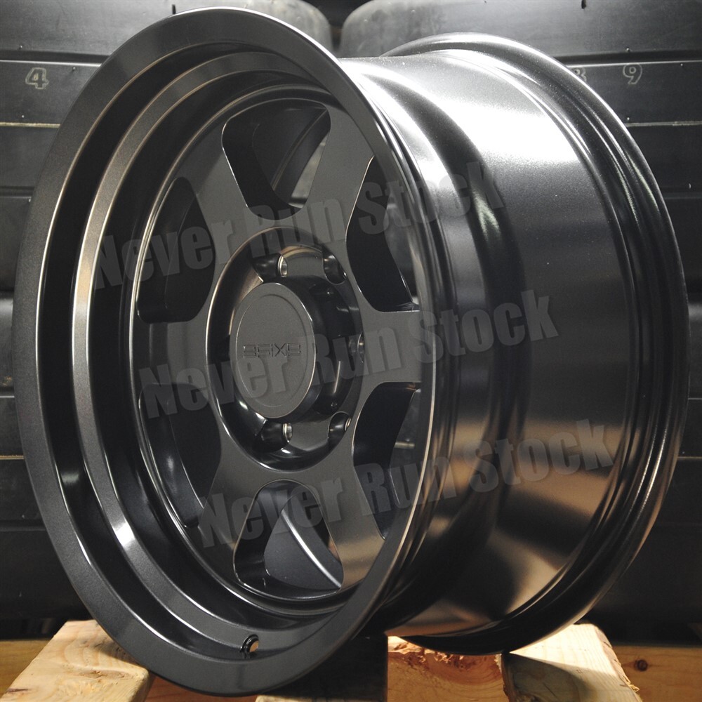 9SIX9 SIX-1 DEEP 17x8.5 6x139.7 6x5.5 CARBON GRAY TE 6 SPOKES LIP TRUCK ...