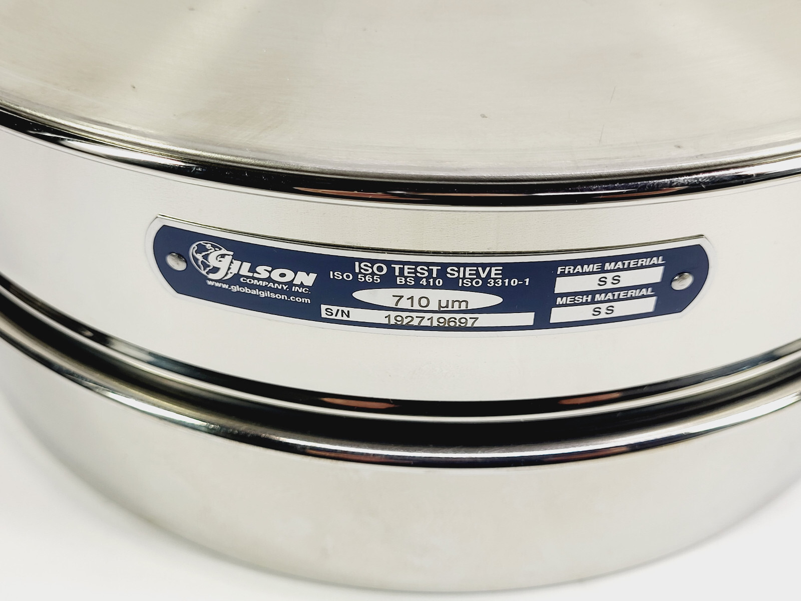 Gilson 710 µm SS ISO Test Sieve Ø 300mm (Cover, Sieve & Pan) V300SF ...