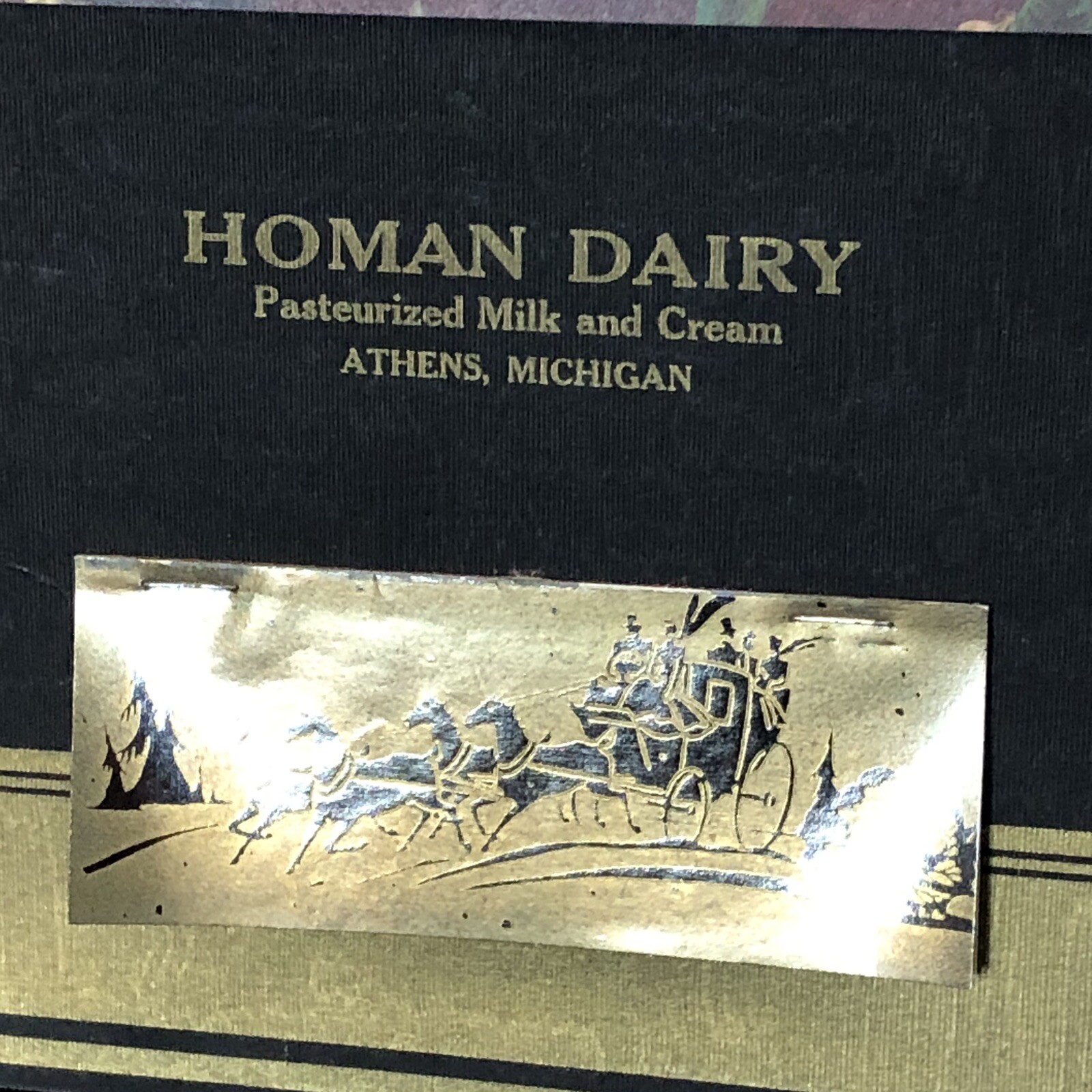 1941 Homan Dairy Milk and Cream Calendar Athens Michigan Calhoun County ...