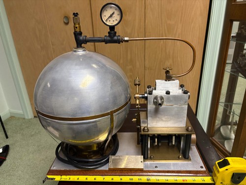 Huge 2 Cylinder Rotary-Valve Electric Live Steam Engine, Spherical ...