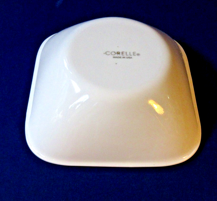 4 CORELLE Winter Frost White Flat Rim BOWLS Shallow 8.5"+4 Breakfast ...
