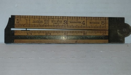 Lufkin No. 372 Caliper Folding Ruler 12" Warranted Boxwood Very Good ...