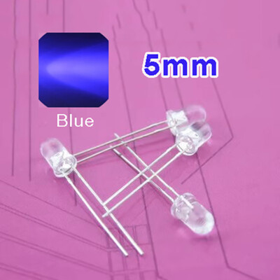 Ultra Bright 5mm Individual LEDS Clear emits Blue Light LED Light ...