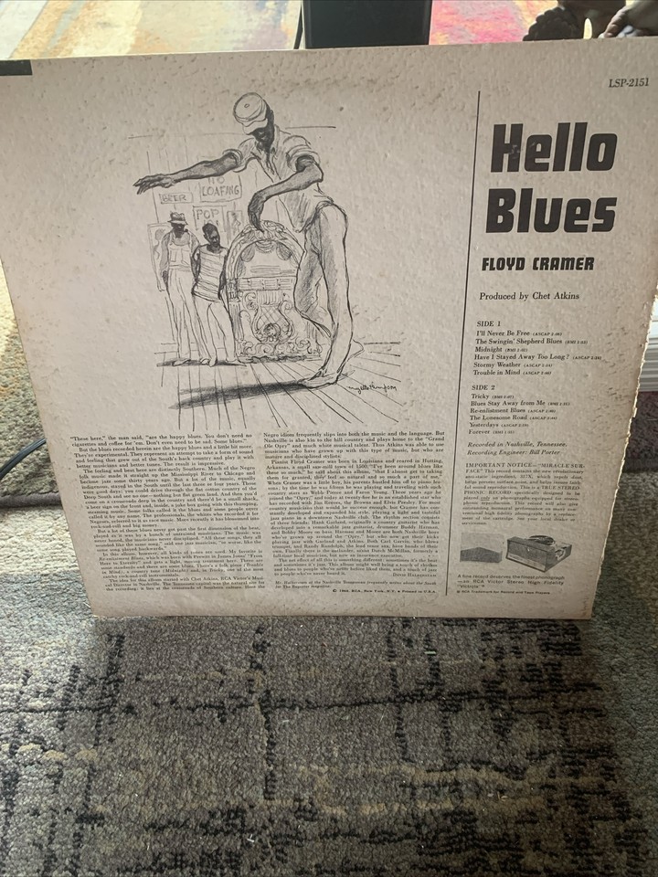 Floyd Cramer – Hello Blues Vinyl LP Record Album LSP-2151 | eBay