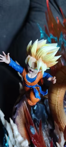 Dragon Ball Z 11" Goku Gohan Goten Super Saiyan 3 PVC Statue Dragon ...