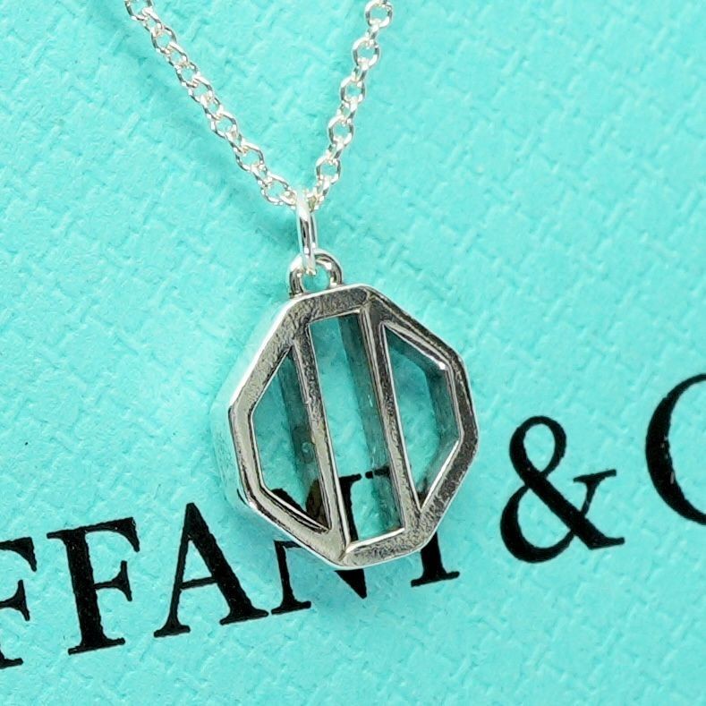 Rare Tiffany Jellyfish Octagon Necklace Silver 24 5091 | eBay