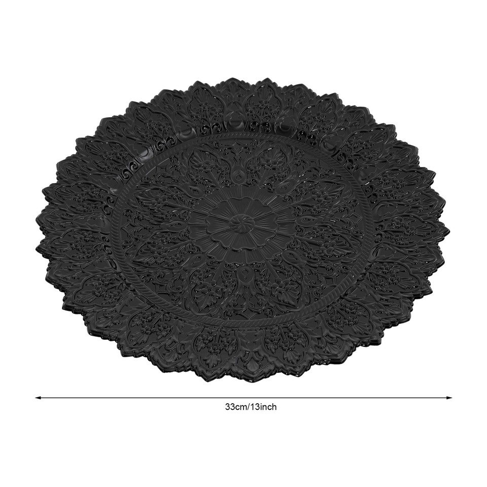 50pcs 13" Vintage Antique Charger Plates Wedding Party Table Decor for ...