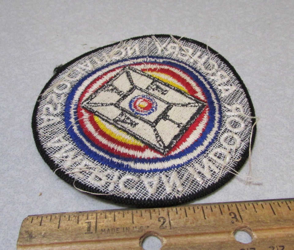 AIAA American Indoor Archery Association Embroidered patch, 4 inch sew ...