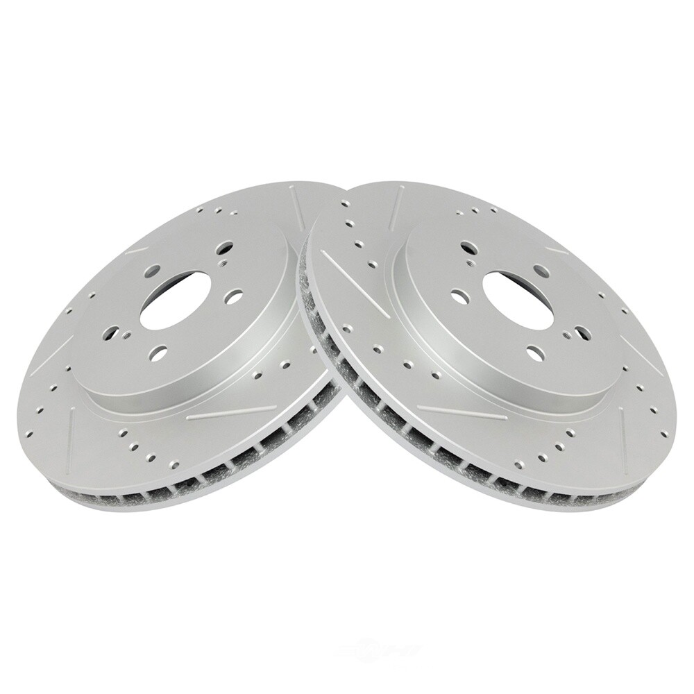 Disc Brake Rotor Set-Hybrid TRQ BRA74945 for sale online | eBay