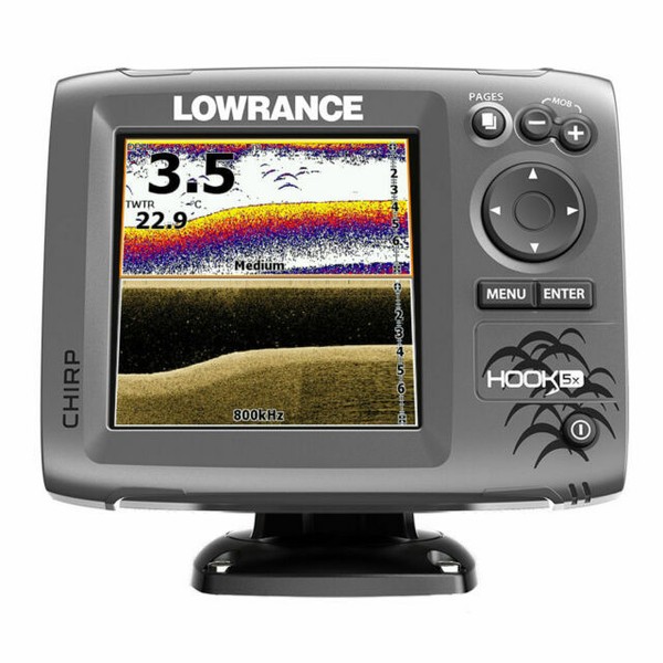 Lowrance Hook-5X Sonar Mid/High/Downscan Fishfinder online kaufen | eBay