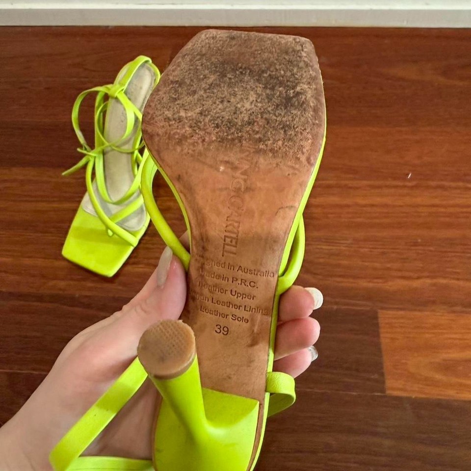 Manning Cartell Supersonic Neon Lime Heels 39 RRP$399 | eBay Australia