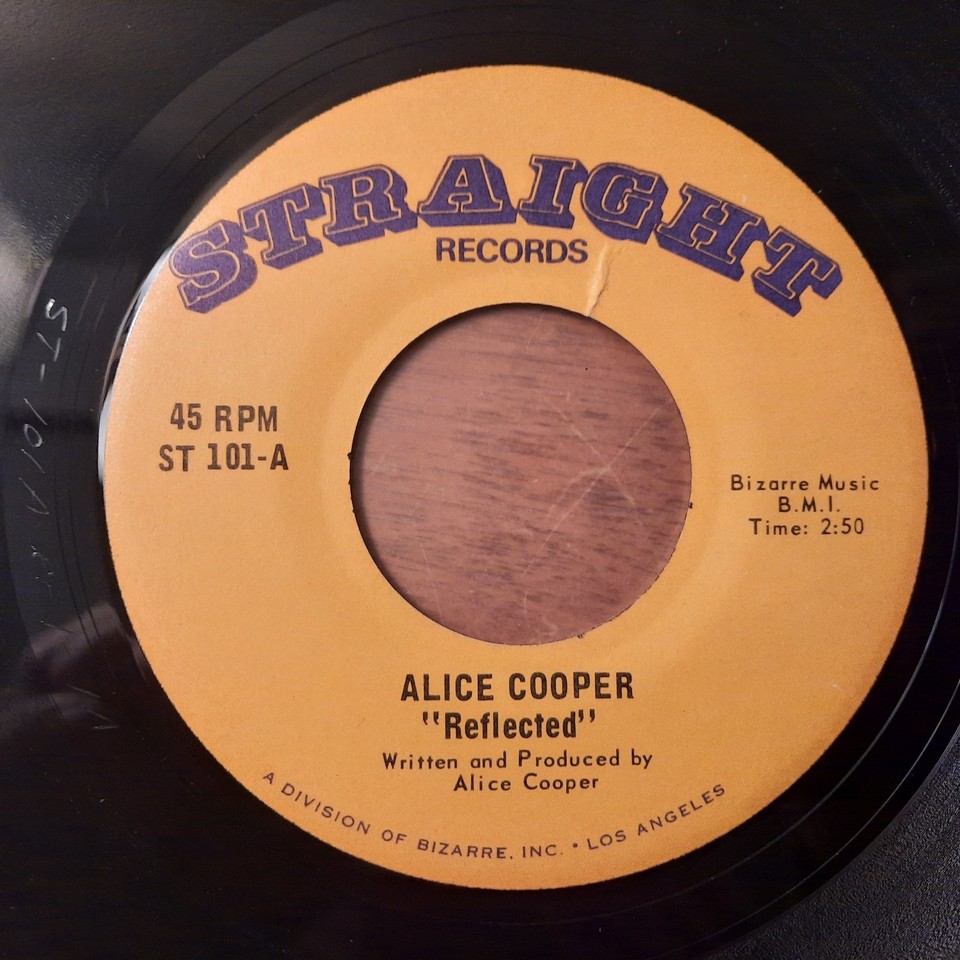 ALICE COOPER Reflected/Living with Promo Sticker! 1969 Straight Records ...