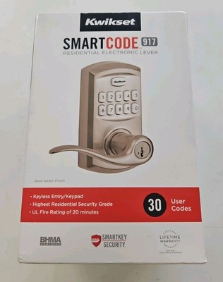 BRAND NEW Kwikset SmartCode 917 Residential Electronic Lever - FREE SHIPPING | eBay