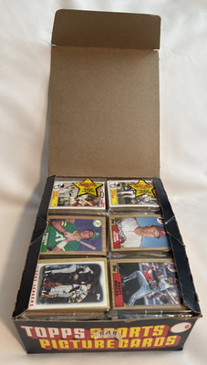 Vintage - 1987 Topps Baseball Rack Pack Opened Box- 24 Factory Sealed ...